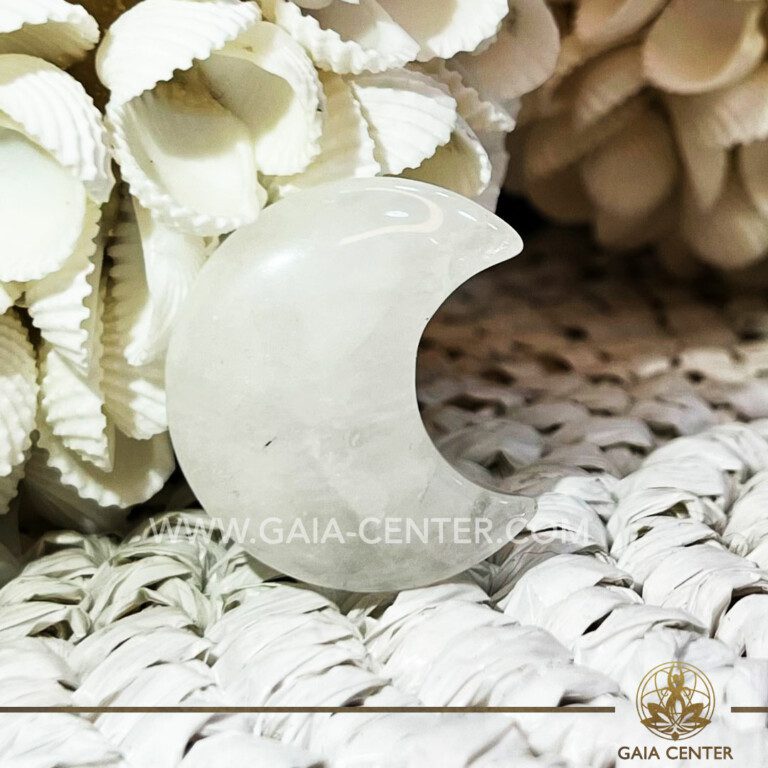 Clear Quartz Crystal Moon | GAIA CENTER Crystal Shop in CYPRUS