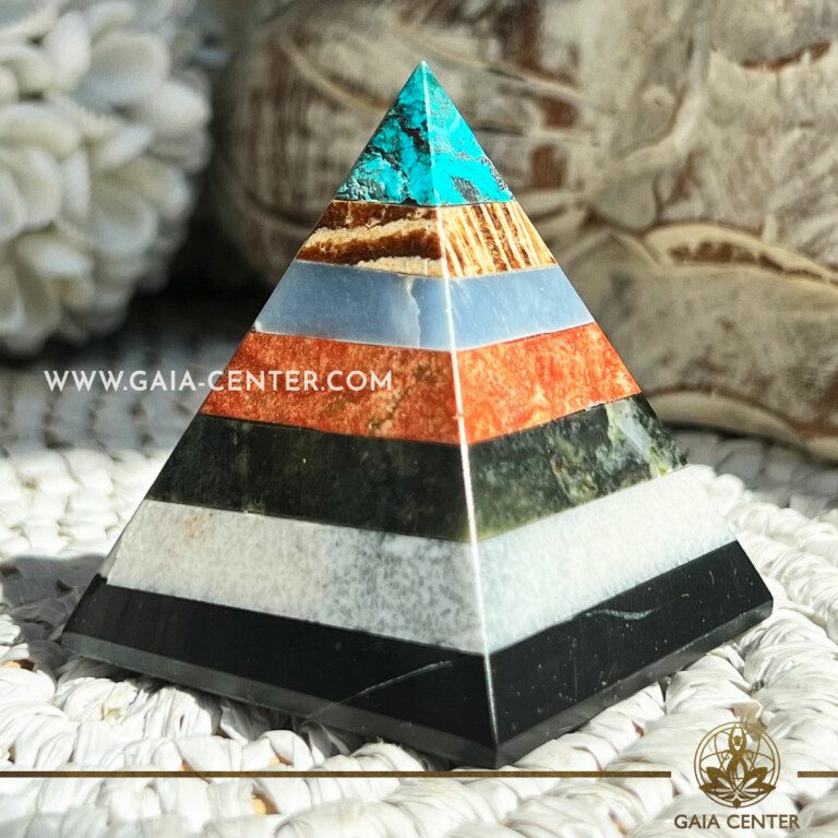 Multi-Stone Crystal Pyramid Bolivia & Peru | GAIA CENTER Crystal Shop ...