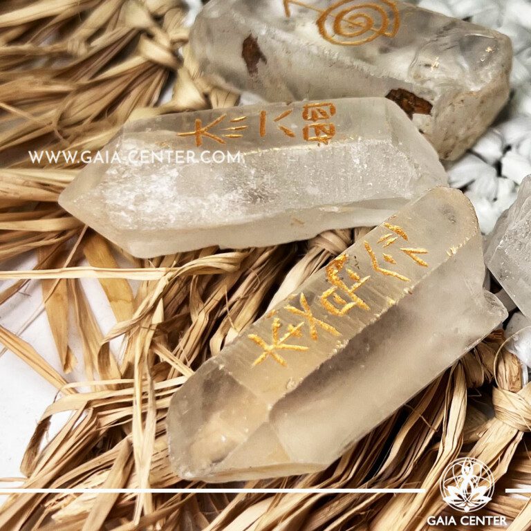 Four Element Energy Stones with Reiki Symbols | GAIA CENTE